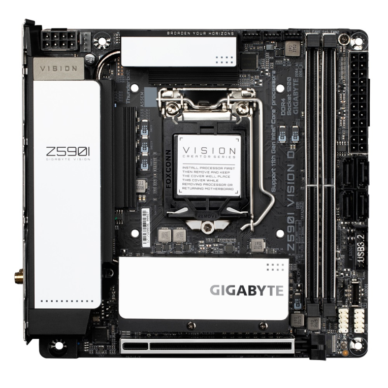 GIGABYTE Z590I VISION D placa base Intel Z590 LGA 1200 (Socket H5) mini ...
